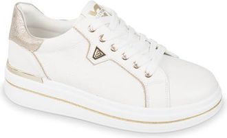 Valleverde Baskets Femme 35482L Cuir Beige ou Or Chaussures Casual, or, 39 EU