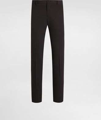 Dolce & Gabbana Bi-stretch Wool Canvas Trousers - Mann Hosen Und Shorts Grey Wolle 48