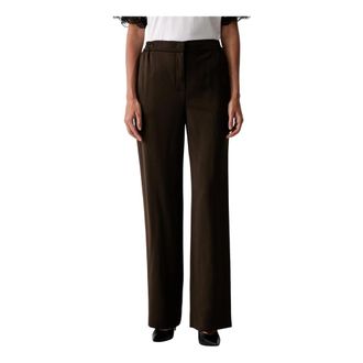 Twinset Straight Leg Hose - - Trousers - Damen - Braun - L