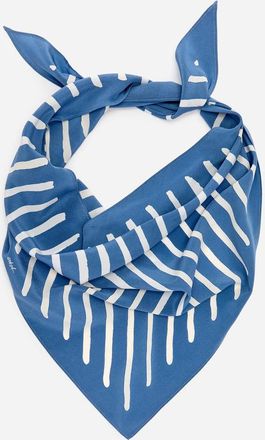 Arket Dreieckstuch Aus Seide -Blau