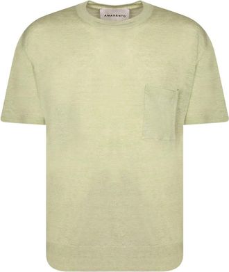Amaranto Amar&aacute;nto, Homme, Pulls, Vert, Taille: L T-shirt &agrave; poche poitrine et col rond