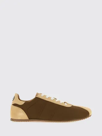 Ami Low-Top Sneaker aus Leder mit zweifarbigem Design und Logo an der Ferse