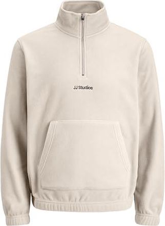 Jack & Jones Polaire Jjsoho &agrave; Demi-Fermeture &eacute;clair, Beige Clair, S