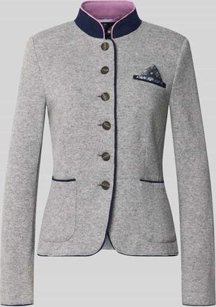 White Label Blazer aus Woll-Mix mit Einstecktuch