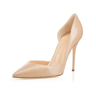 EDEFS Chaussures Femme - Escarpins Femmes - Aiguille - 10cm - Nude - Taille 38