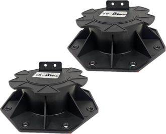 Generic Plattenhalter: 2 St&uuml;ck Stelzenlager | Robuste Terrassenf&uuml;&szlig;e | Schwerlast-Basisplatte | Holzplattentr&auml;ger f&uuml;r Abdeckplatten