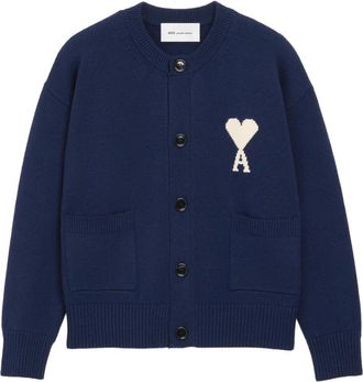 Ami Homme, Pulls, Bleu, Taille: 2XL Ami De Coeur Cardigan