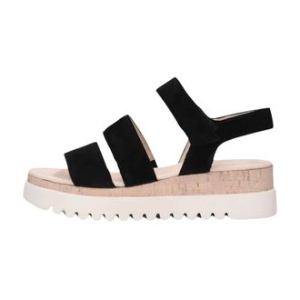 Gabor Schwarze Sandale 660 3 - - Shoes - Damen - Schwarzk - 38 1/2 EU