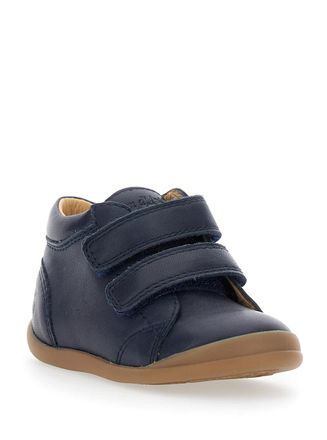 Pom dApi Boys Blue Sneaker With Logo Rubber Trainers