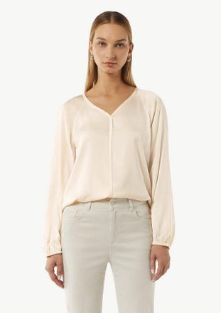 Comma Langarmbluse Bluse Blusenshirt mit Raglanärmeln