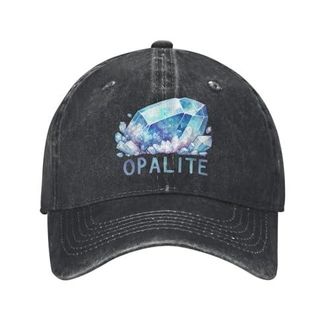 Generic Chaleur dHiver, Rétro The is Opalite Cristaux Casquette de Baseball pour Hommes Femmes Détresse Délavé Casquette De Soleil Entraînements en Plein Air 