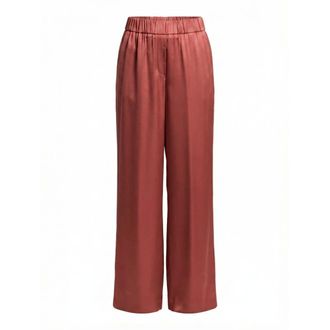 PESERICO Femme, Pantalons, Rouge, Taille: 36 FR Pantalon en satin de viscose