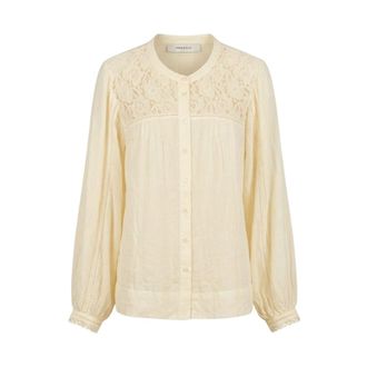 Emma & Gaia Damen, Blusen & Hemden, Beige, LGr&ouml;&szlig;e