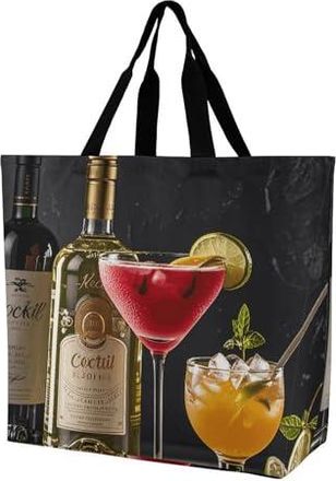 Generic Verres &Agrave; Cocktail Et Bouteilles De Vin Sac Fourre Tout L&eacute;ger Sacs Grand Sac &Agrave; Bandouli&egrave;re Pour Travail Quotidienne Shopping
