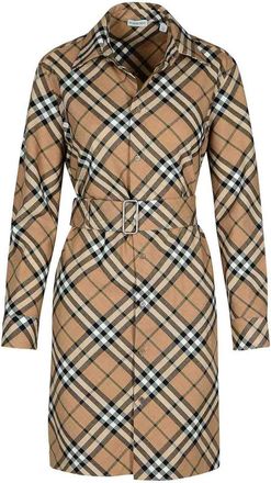 Burberry Knielanges Kleid - Beige