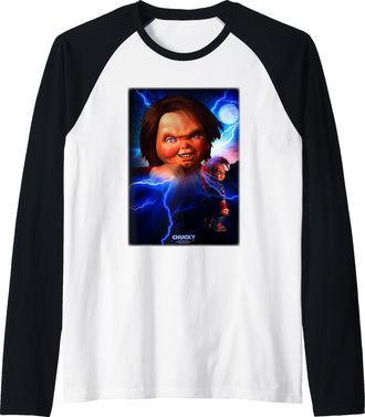 Chucky Lightning Horror Portrait Raglan