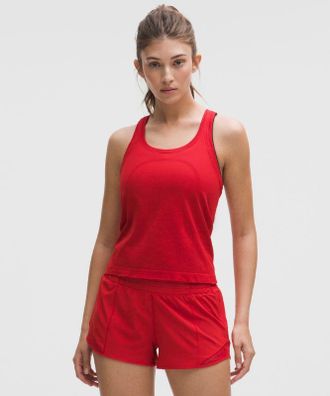 lululemon Swiftly Tech Tanktop mit Racerback 2.0 Taillenl&auml;nge f&uuml;r Frauen - Gr&ouml;&szlig;e 10 in Oxford Red