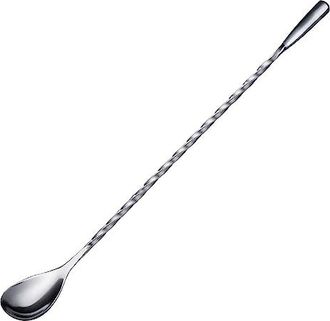 Westmark Barlöffel James - praktisches Bar-Zubehör zum Mixen von Cocktails, hochwertiger Spiral-Löffel für leckere Longdrinks, langer Stiel - Edelstahl 18/8