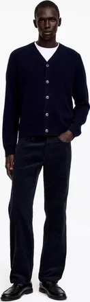 Arket OCEAN Loose Straight Cordhose -Blau