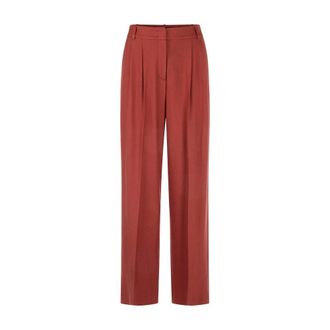 Marc Cain Femme, Pantalons, Rouge, Taille: 42 FR Wichita Wide Pantalons
