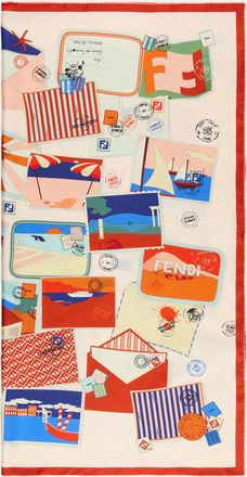 Fendi Seidentuch beige
