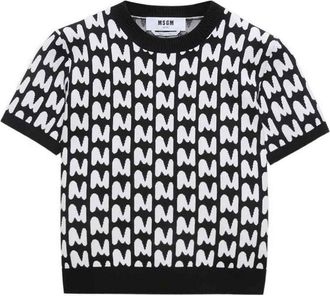 Msgm M. S.G. M. Pull Col Rond - Noir