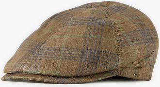 Saison 1865 Beret &agrave; carreaux en lin