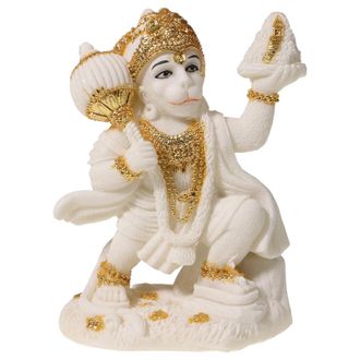 NUOBESTY Ramayana Affen Statue aus Kunstharz 14cm Tempel Skulptur f&uuml;r Schreibtisch Dekoration Langlebige Buddha Figur f&uuml;r Wohn und B&uuml;robereich