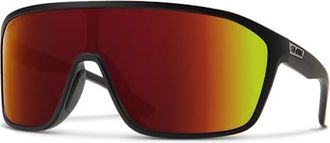 Smith BOOMTOWN Sonnenbrille 2022 matte black/chromapop red mirror