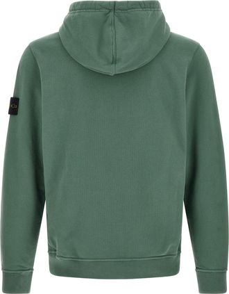 Stone Island Stretch Cotton Hoodie - Sage
