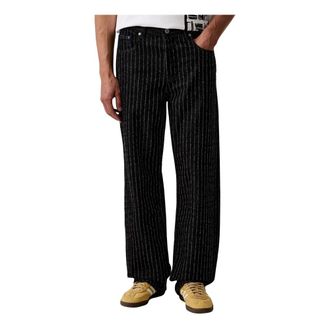 Karl Lagerfeld Pinstripe Relaxed Jeans - - Jeans - Herren - Schwarzk - W32