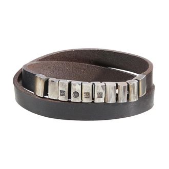 Werkstatt M&uuml;nchen Minimalistisches Silberarmband - - Accessories - Herren - Braun - L