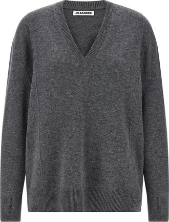 Jil Sander Damen, Strickwaren, Grau, LGröße