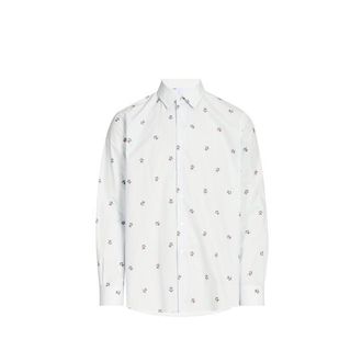 Paul Smith Chemise aspect ray&eacute; et fleuri en coton