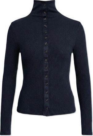 Rag & Bone Femme, Pulls, Bleu, Taille: 36 FR Ribbed Turtleneck
