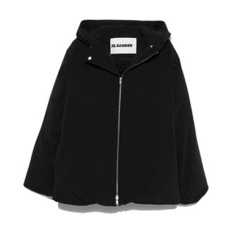 Jil Sander Homme, Vestes, Noir, Taille: M Doudoune Oversize Zippée