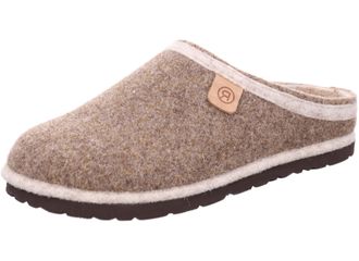 Rohde Damen Pantoffel Hausschuh aus Softfilz mit losen Einlagen D.Meran 6815, Gr&ouml;&szlig;e:42 EU, Farbe:Beige