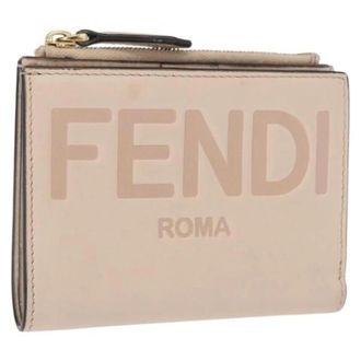 Fendi Pre-owned Leder Portemonnaie - - Pre-owned - Damen - Beige - ONE SIZE