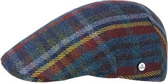 Lierys Casquette Sheatland Wool Homme - Made in Italy Gavroche pour lhiver avec Visiere, Doublure Hiver Automne-Hiver - 60 cm Bleu