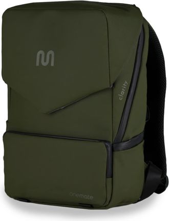 onemate Rucksack clarity mit diversen F&auml;chern & Features f&uuml;r Ordnung im Alltag - sto&szlig;sicheres Laptopfach - 99% aus recycelten Plastikflaschen - robust & wasse