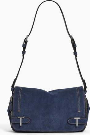 Le Tanneur Petit sac bandoulière Simone en cuir suède effet denim