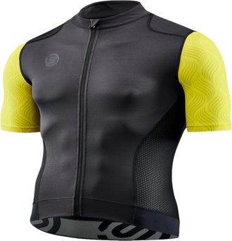 It's Skin Elite Oberteil f&uuml;r Herren, Stehkragen, Radfahren (Gelb/Schwarz)
