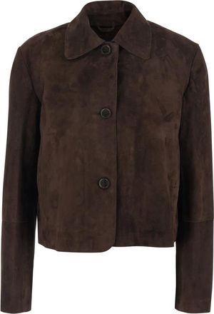 Arma Femme, Vestes, Brun, Taille: 40 FR Emy Suede Jacket
