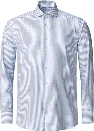 Eton Homme, Chemises, Bleu, Taille: L Chemise Oxford Signature Ray&eacute;e Coupe Slim