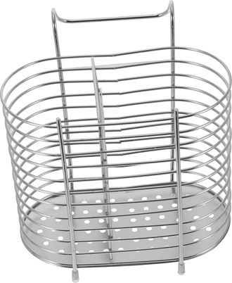 Cabilock Abtropfgestell - Besteckabtropfgestell - Essstäbchenaufbewahrung - Leicht Zu Reinigendes Küchenmetallgestell (Edelstahl)