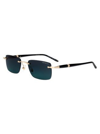 Montblanc MB0344S Gold-and-Black Injected Sunglasses - Gold