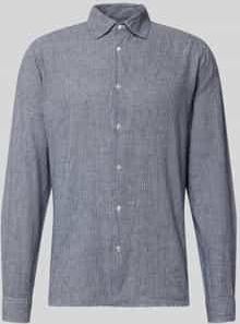 Mc Neal Regular Fit Freizeithemd aus Leinen-Baumwoll-Mix