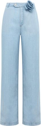 Blugirl Femme, Pantalons, Bleu, Taille: W24 Pantalons