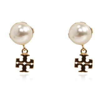 Tory Burch Ohrringe mit Glasperle - - Accessories - Damen - Beige - ONE SIZE