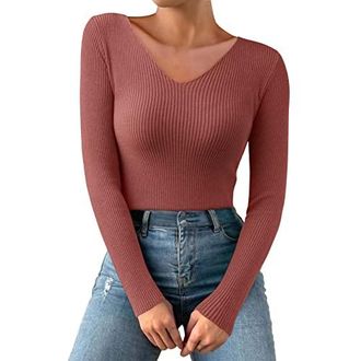 Generic Haut Thermique Femme sous Pull Thermique Femme pour Tous Les Jours Pull Col Faux Roul&eacute; Doubl&eacute; Polaire Top Casual Moelleux pour Automne Et Hiver